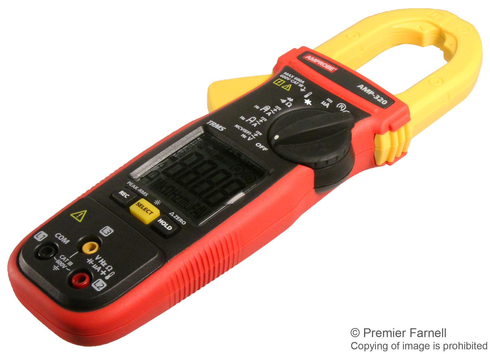 AMP-320 - Amprobe - Fluke - Clamp Meter, Auto, True RMS