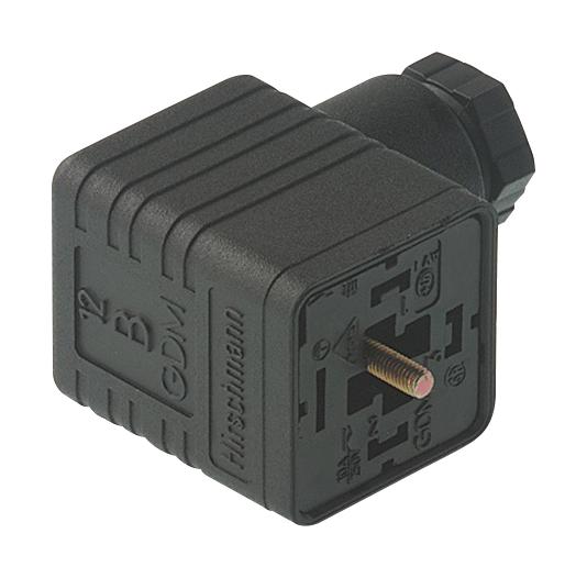 GDM 2009 J BLACK - Hirschmann - Rectangular Power Connector, 2 Contacts ...