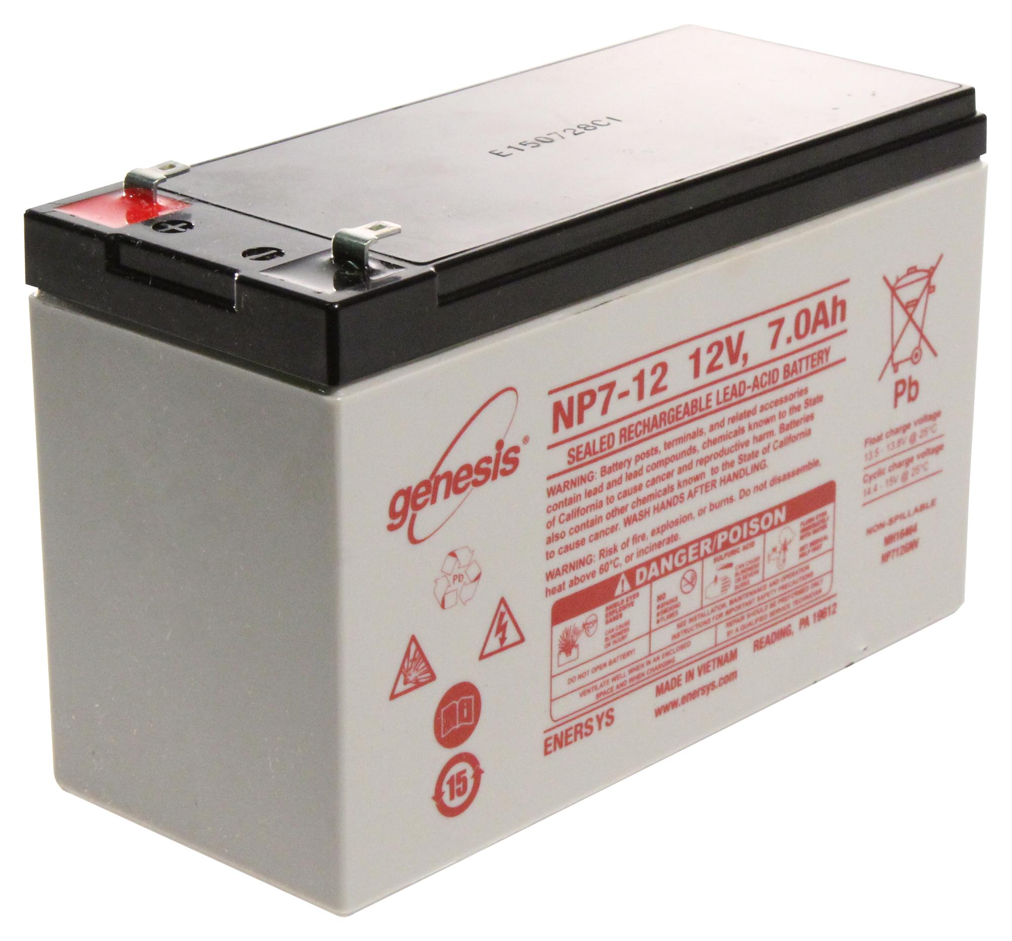 NP7-12 - Enersys - Rechargeable Battery, 12 V, Lead Acid