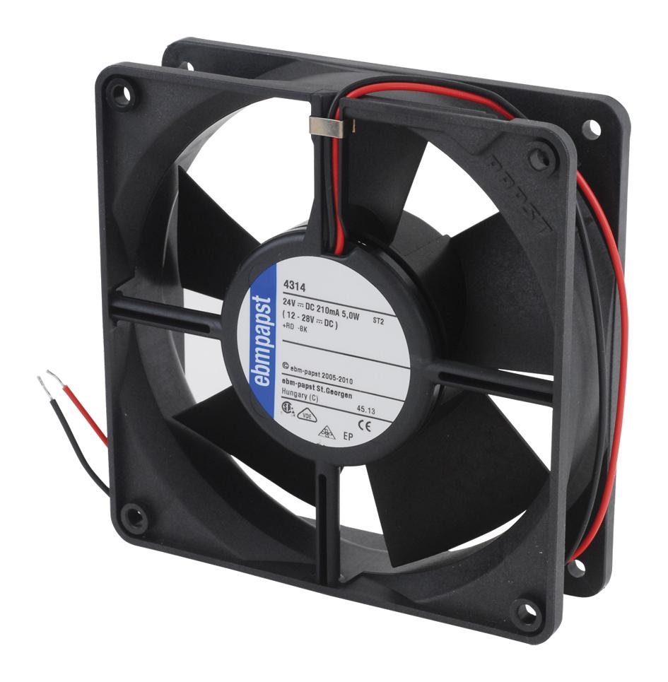 4312 - Ebm-papst - DC Axial Fan, 12 V, Square