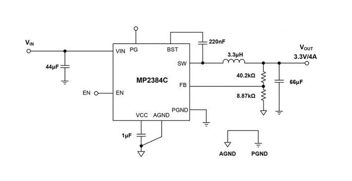 MP2384CGG-P - Monolithic Power Systems (mps) - DC-DC Switching Synchronous Step-Down Regulator ...