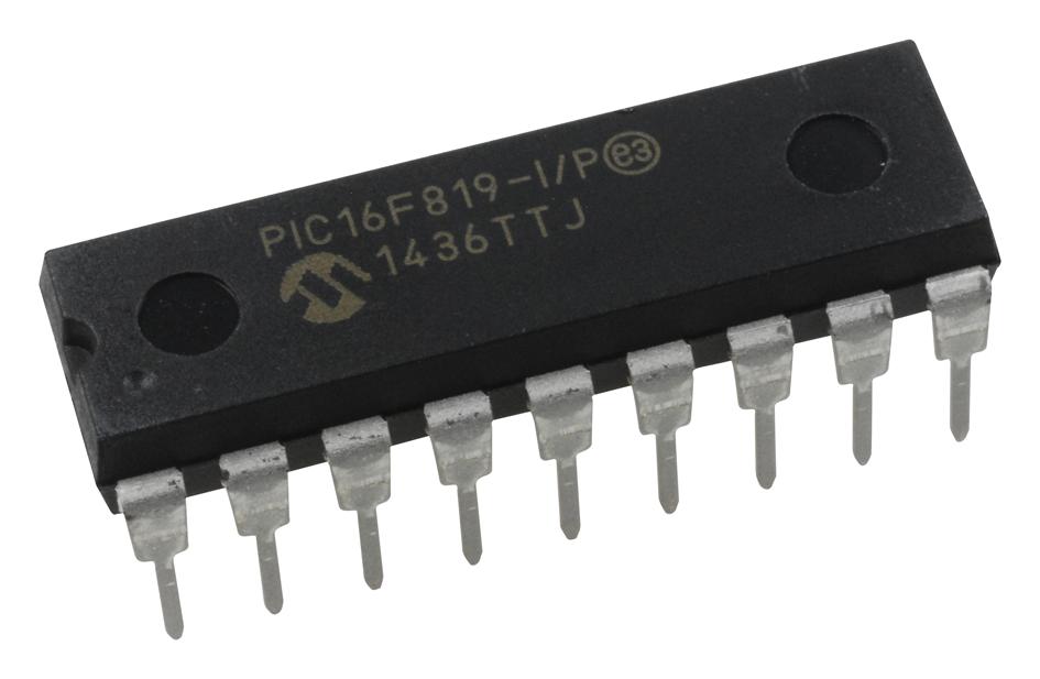 PIC16F819-I/P - Microchip - 8 Bit MCU, Flash, PIC16 Family PIC16F8XX Series Microcontrollers
