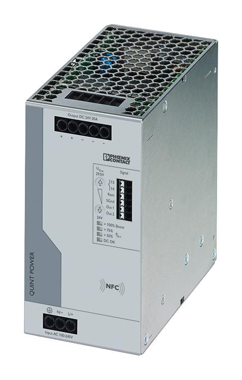 2904602 - Phoenix Contact - AC/DC DIN Rail Power Supply (PSU), ITE, 1 ...