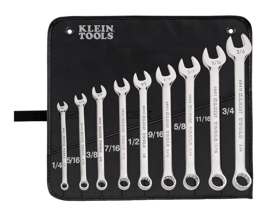 68402 - Klein Tools - COMBINATION WRENCH SET, 9PC