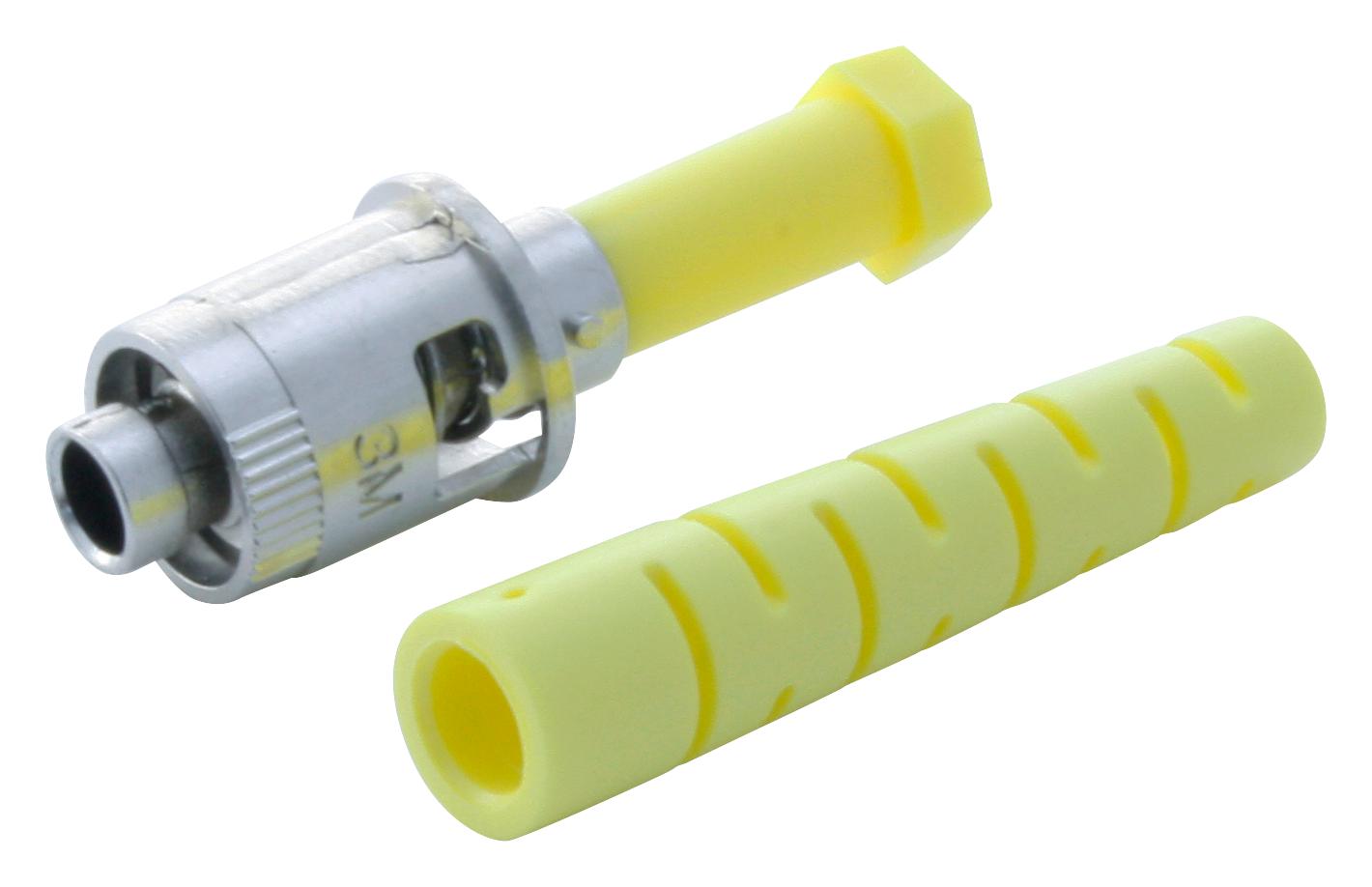 8100-YS - 3m - Fiber Optic Connector, ST, Singlemode