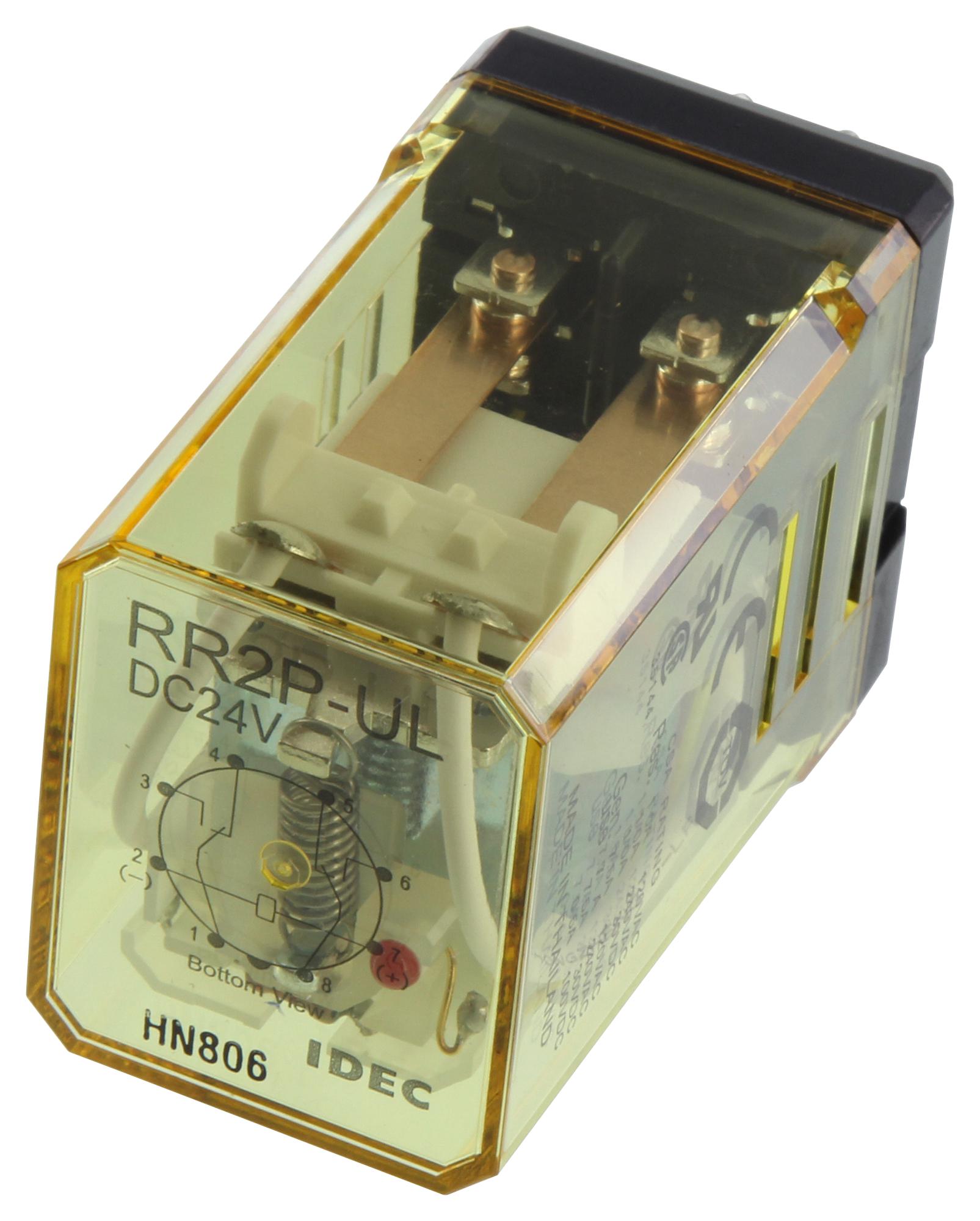 RR2P-ULDC24V - Idec - Power Relay, DPDT, 24 VDC