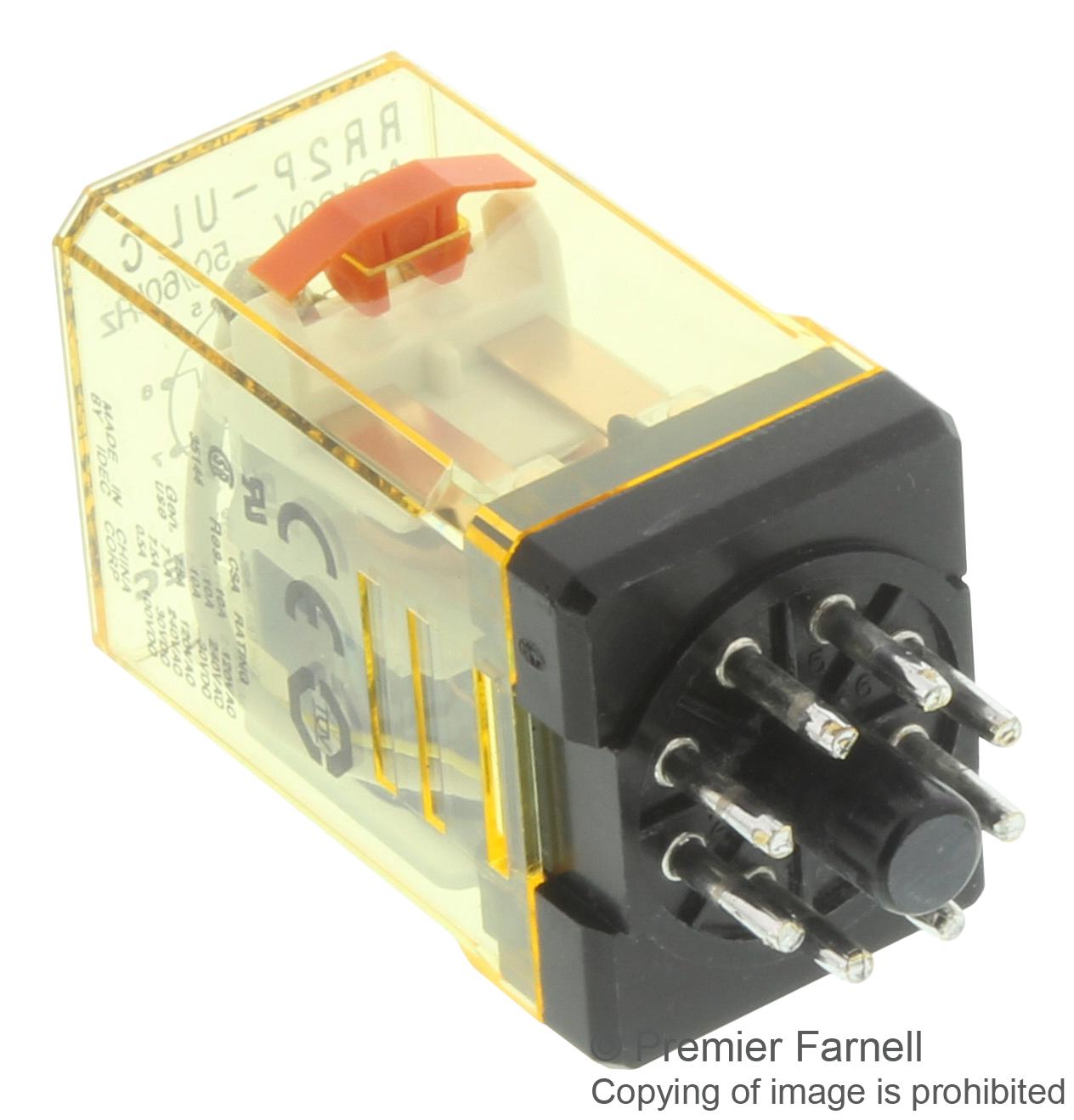 RR2P-ULCAC120V - Idec - Power Relay, DPDT, 120 VAC