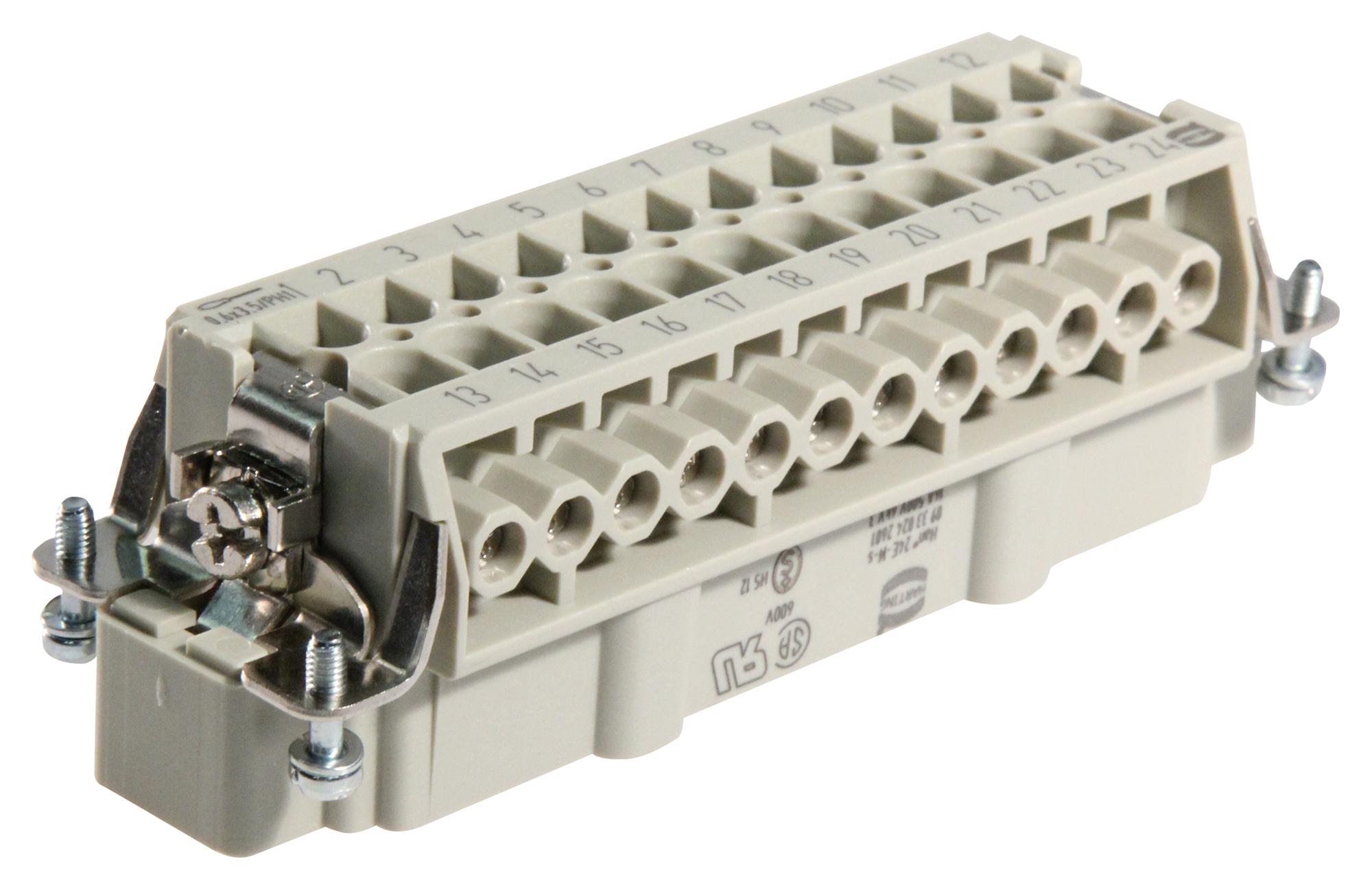 09330242601 - Harting - Heavy Duty Connector, 24+PE Signal, UL508