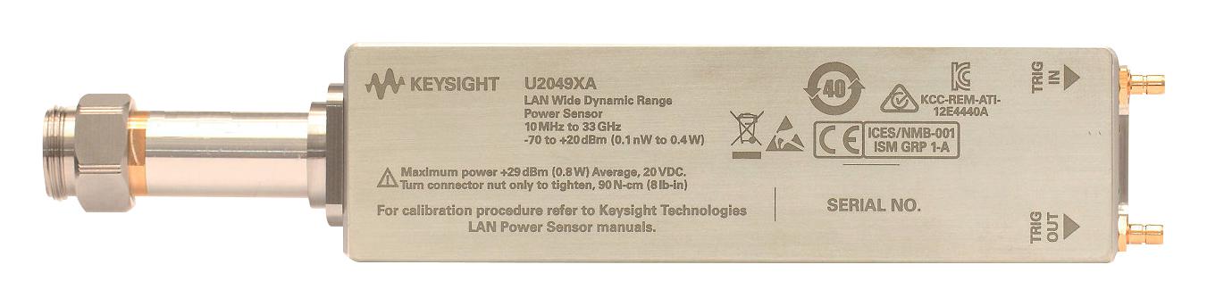 U2049XA - Keysight Technologies - Power Sensor, 10MHz to 33GHz, -70dBm ...