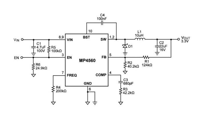 MP4560DN-LF-P - Monolithic Power Systems (mps) - DC-DC Switching Buck Regulator, Adjustable, 3 ...