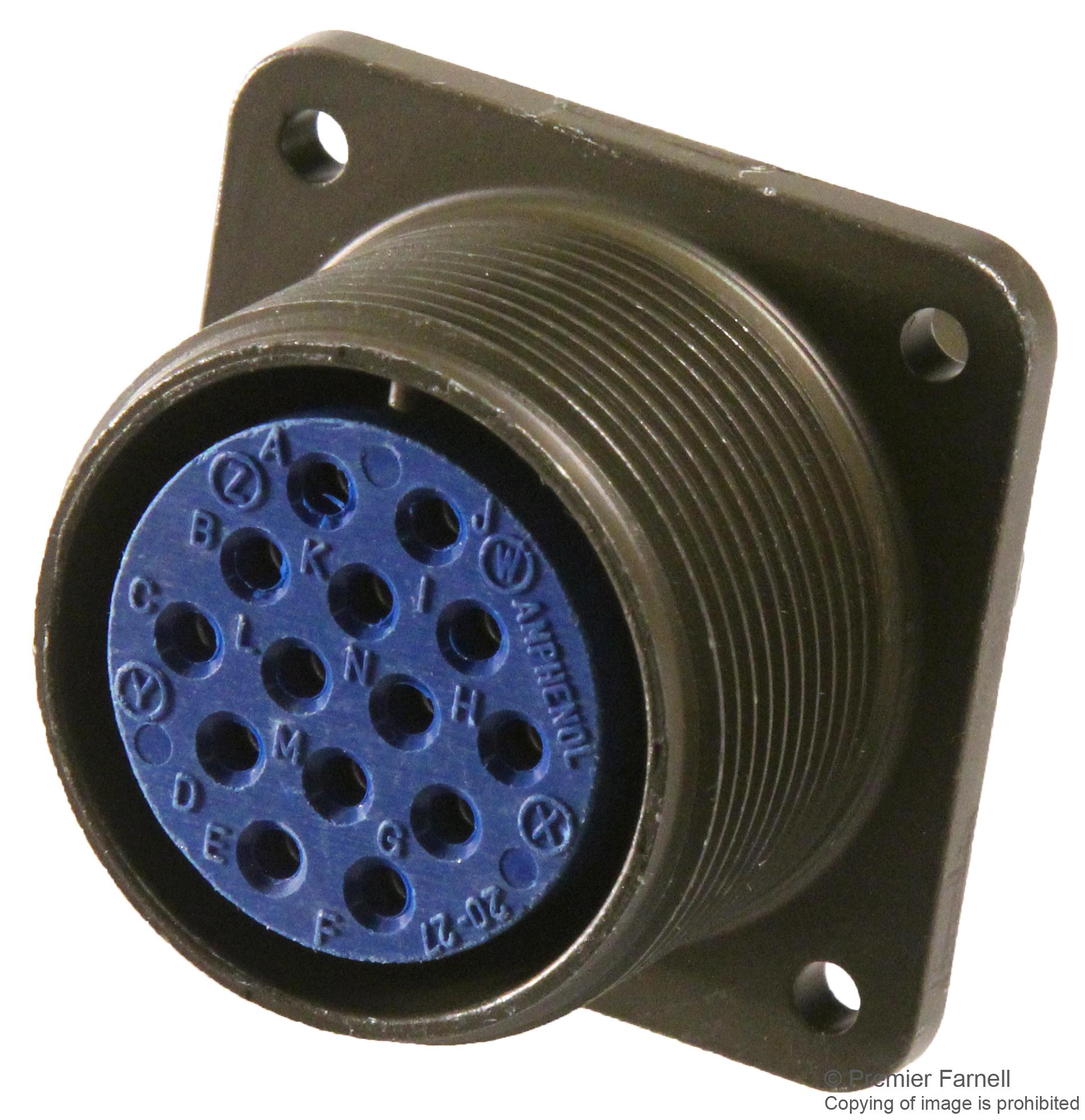 MS3102A20-27S - Amphenol Industrial - Circular Connector, MIL-DTL-5015 ...