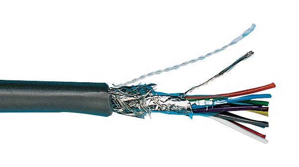 6300/10 SL005 - Alpha Wire - Multiconductor Cable, Shielded, 10 Conductor