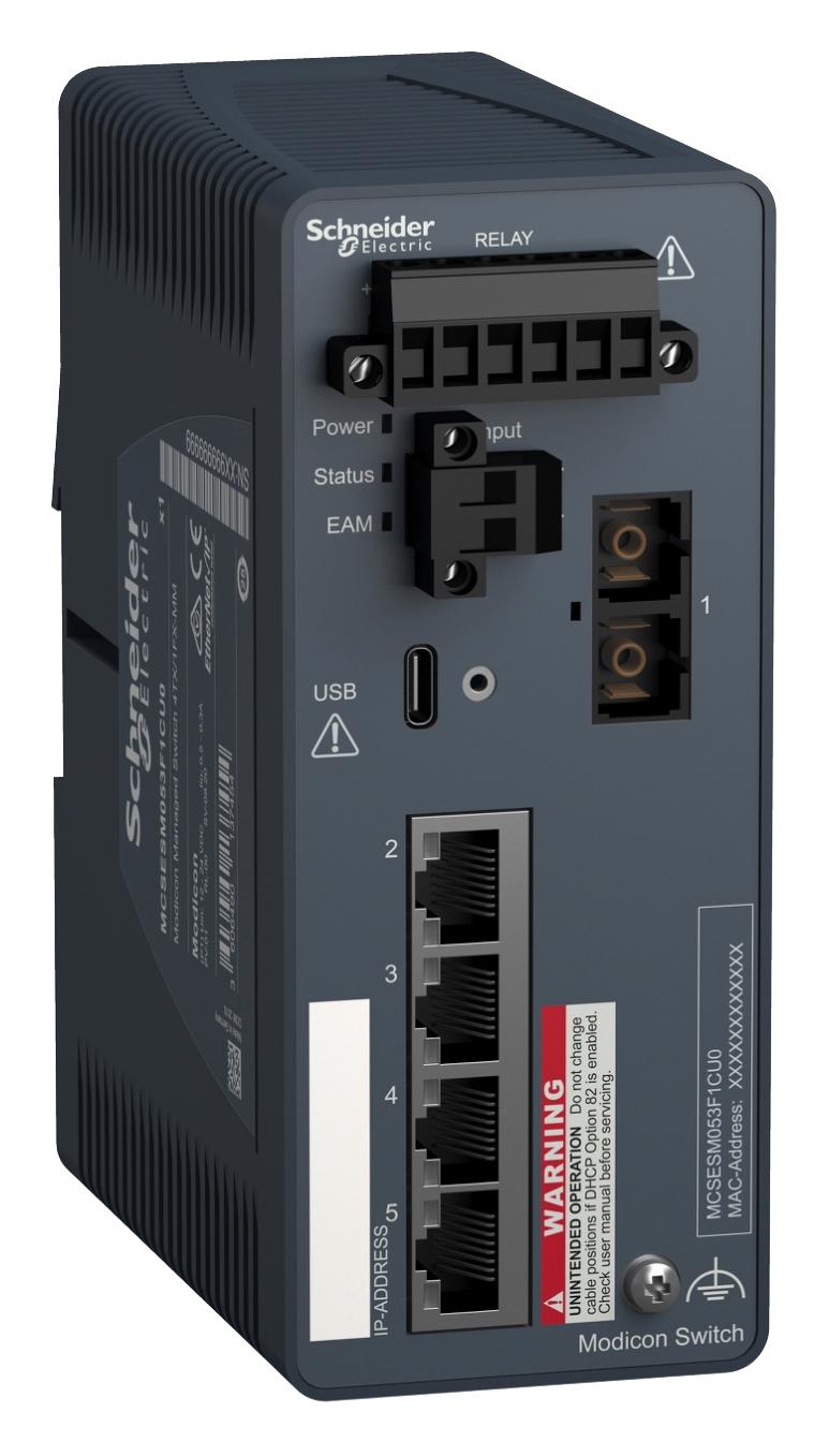 MCSESM053F1CU0 - Schneider Electric - Switch, 5 Ports, Industrial