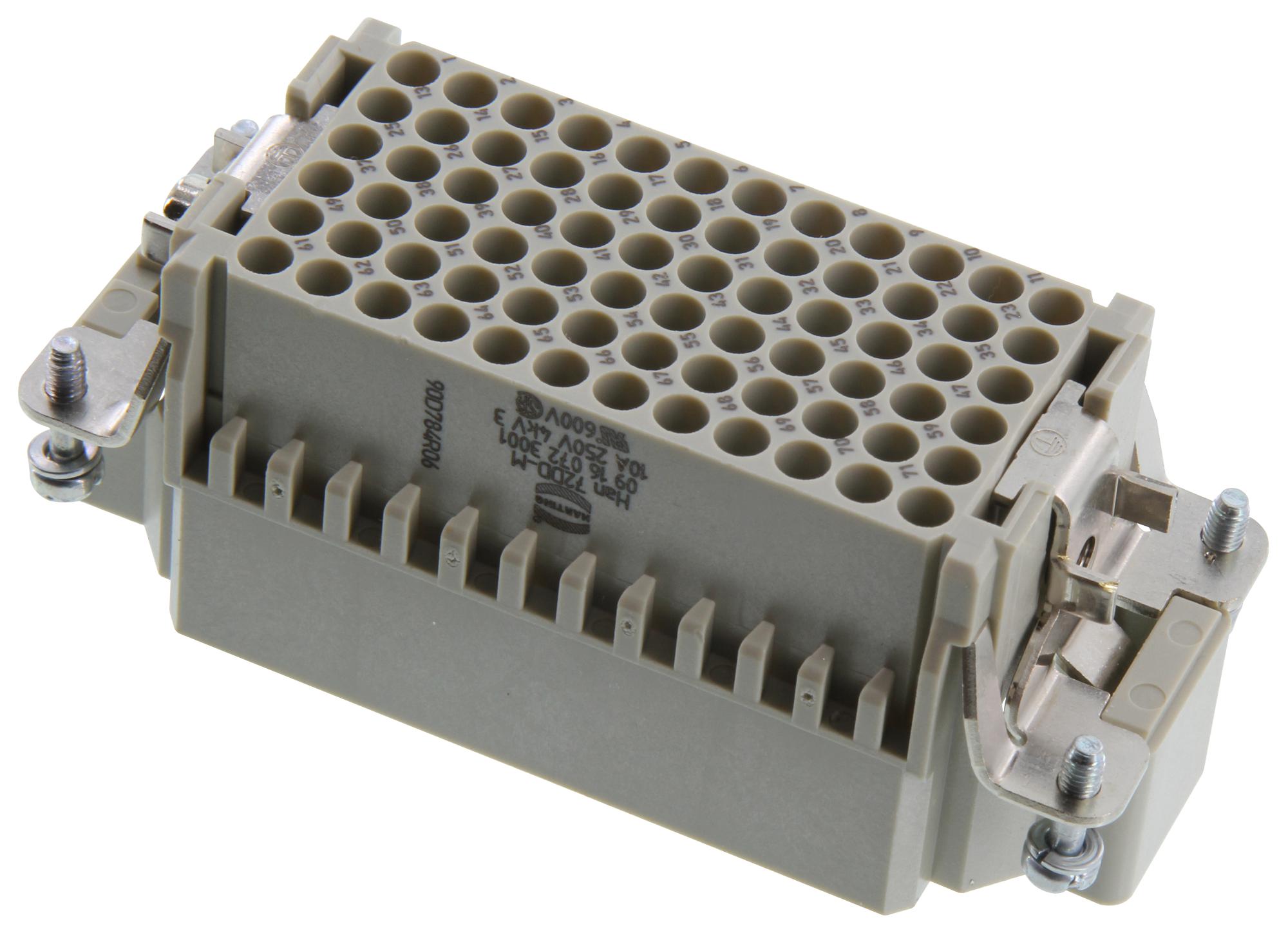 09160723001 - Harting - Heavy Duty Connector, 72+PE, Less Contacts