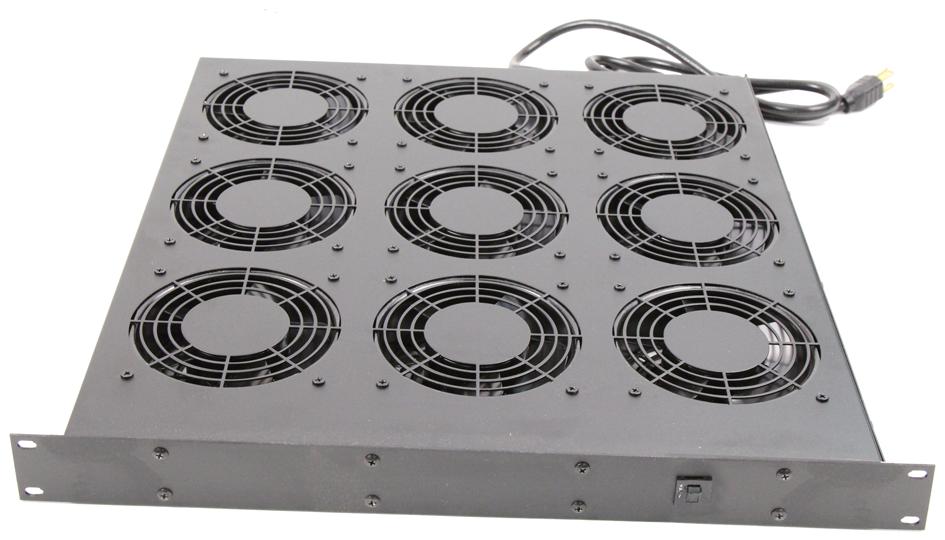 FT900TA1BK - Hammond - Rack Fan Tray, 9 Fans, 115 VAC