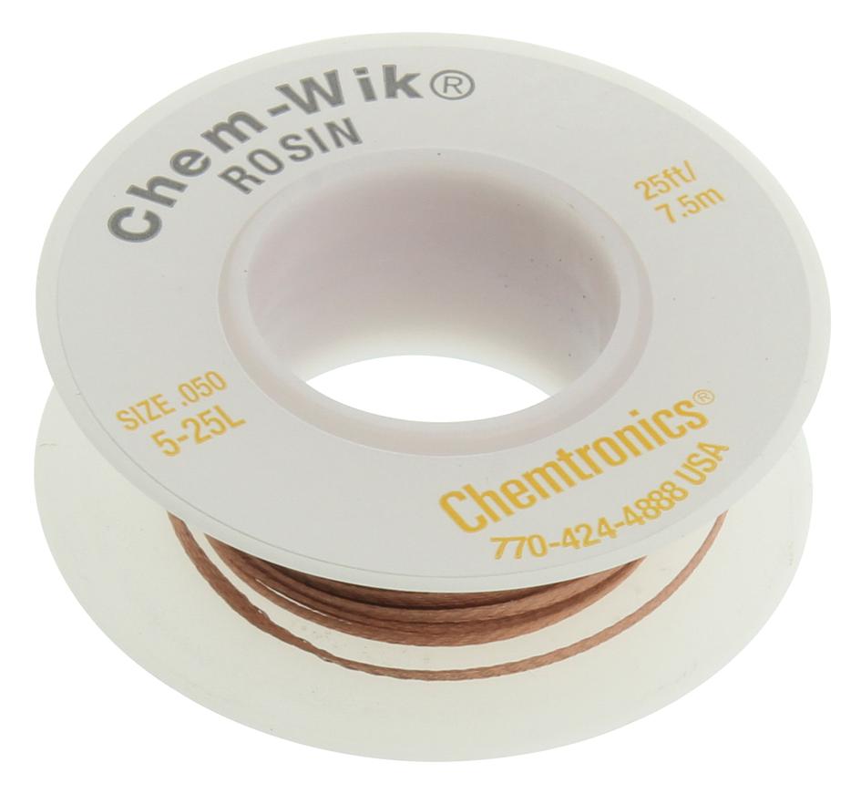 5-25L - Chemtronics - Desoldering Braid, Soder-Wick®, Rosin