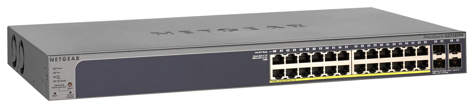 GS728TPP-200NAS - Netgear - Switch, 28 Ports, Commercial