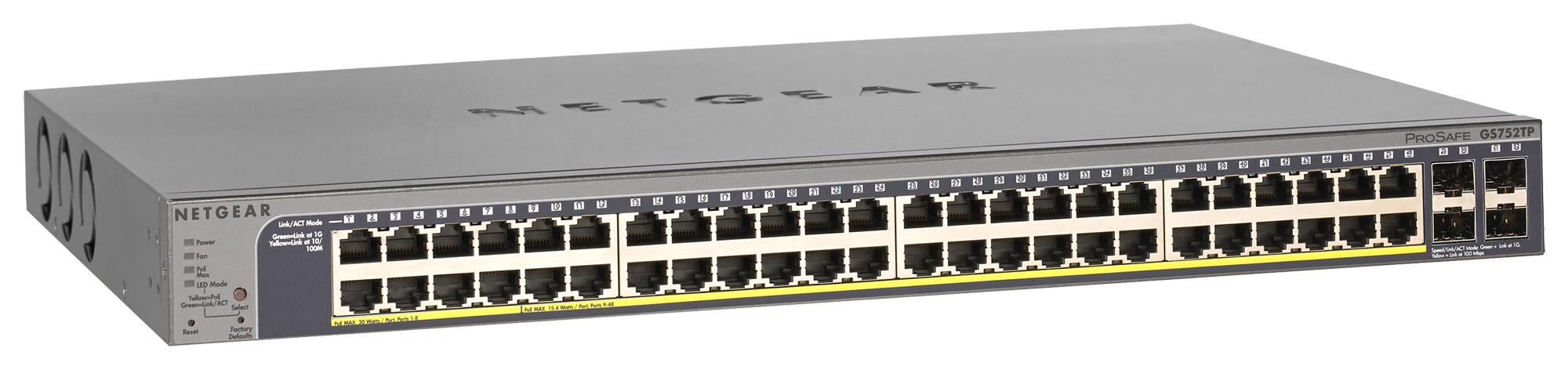 GS752TP-200NAS - Netgear - Switch, 52 Ports, Commercial