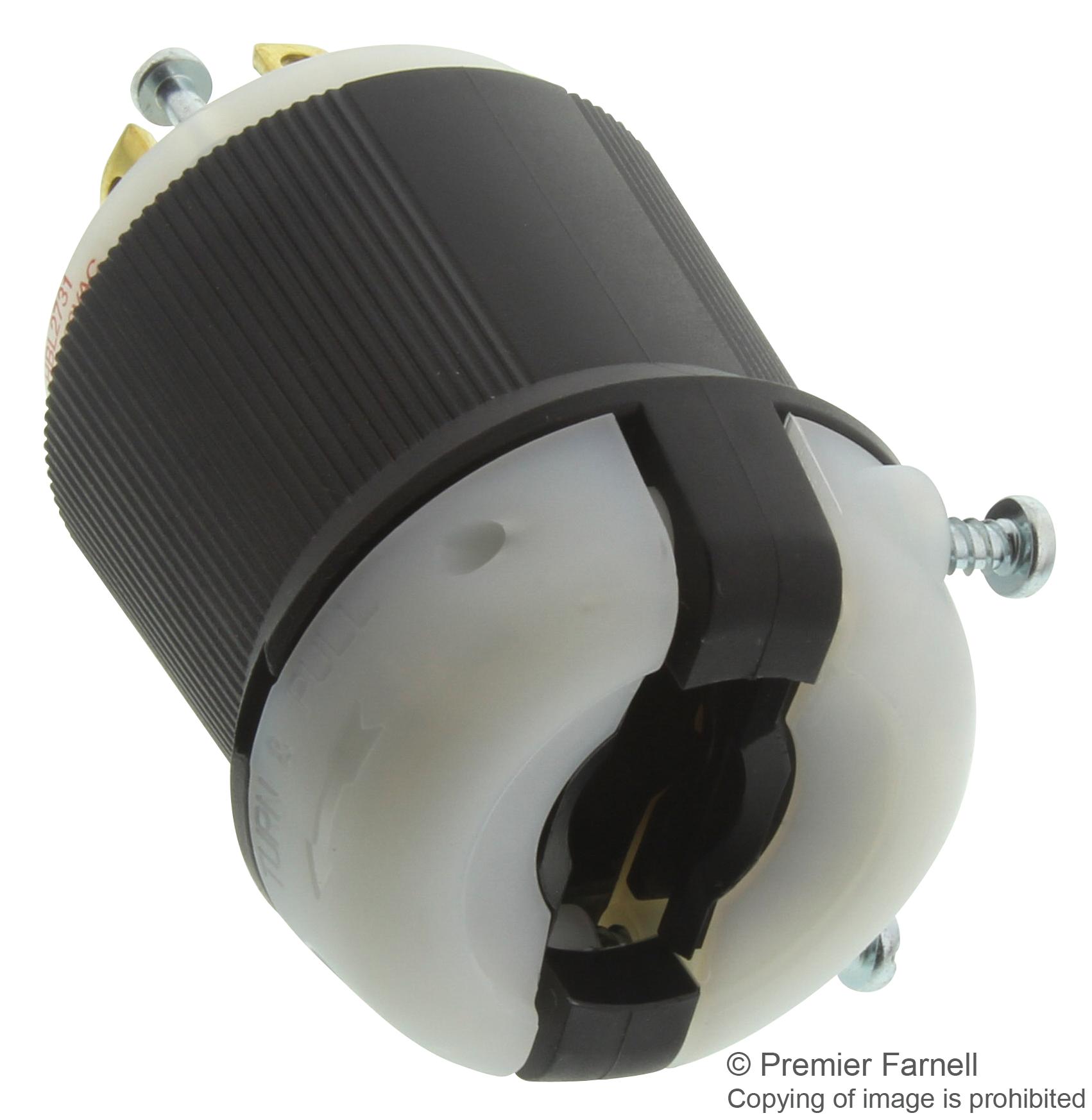 HBL2731 - Hubbell Wiring Devices - Power Entry Connector, Power Entry, 30 A