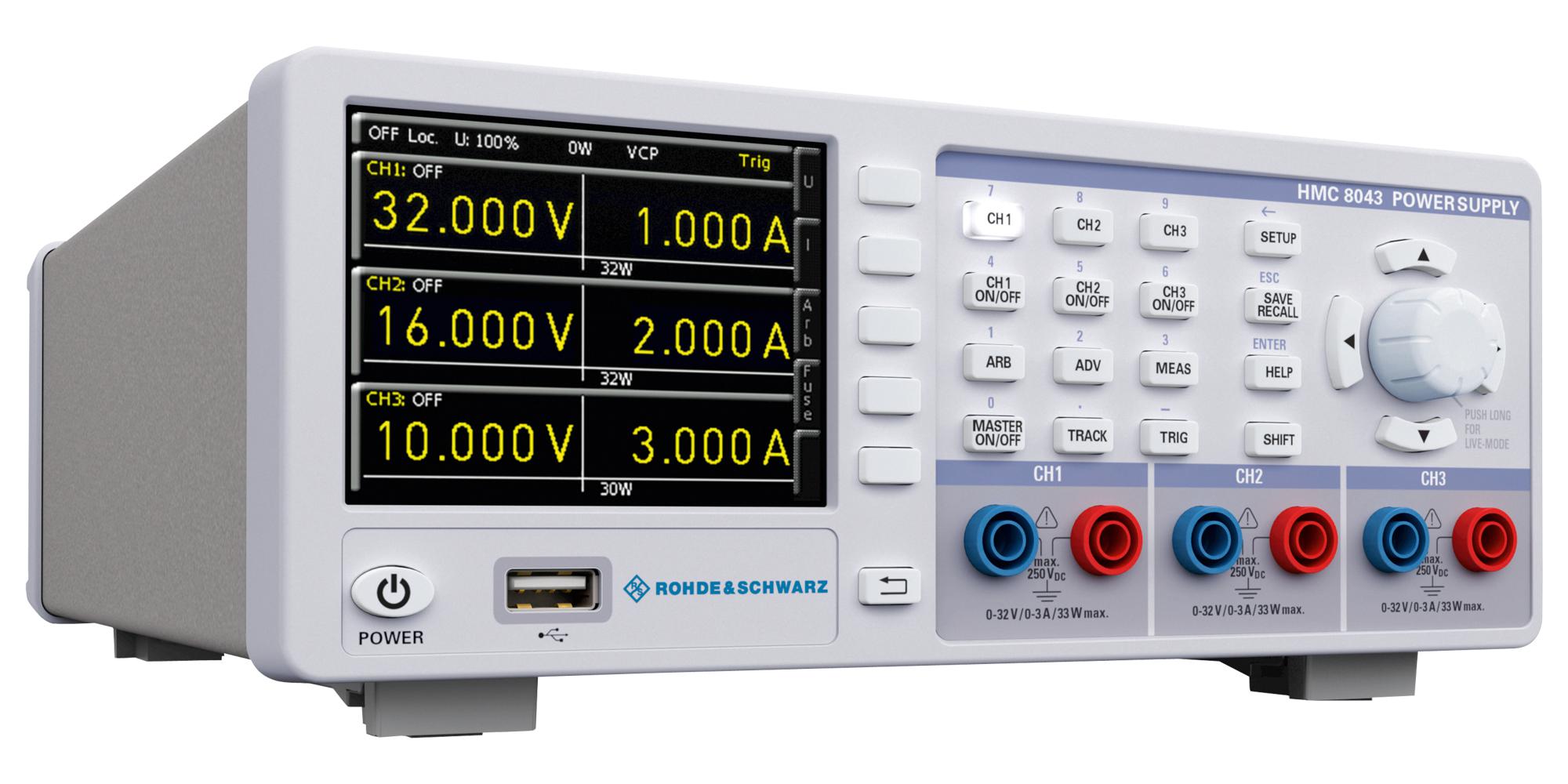 HMC8043.02 - Rohde & Schwarz - Bench Power Supply, Single, Programmable