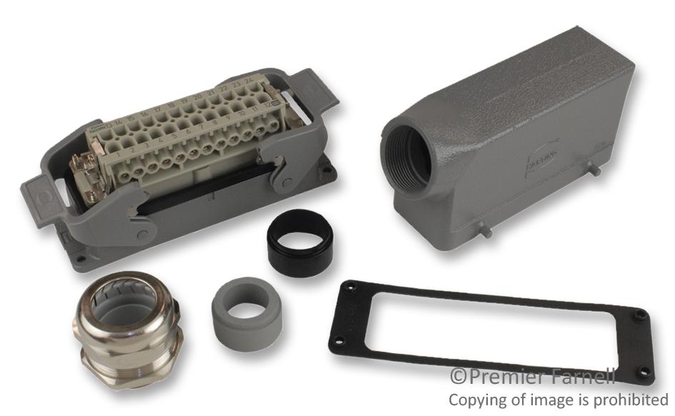 10330240000 - Harting - Connector Kit, Wire To Wire, Han 24B Hood