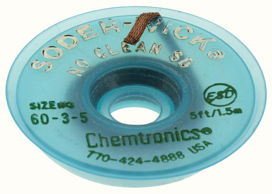 60-3-5 - Chemtronics - Desoldering Braid, Soder-Wick®, No-Clean