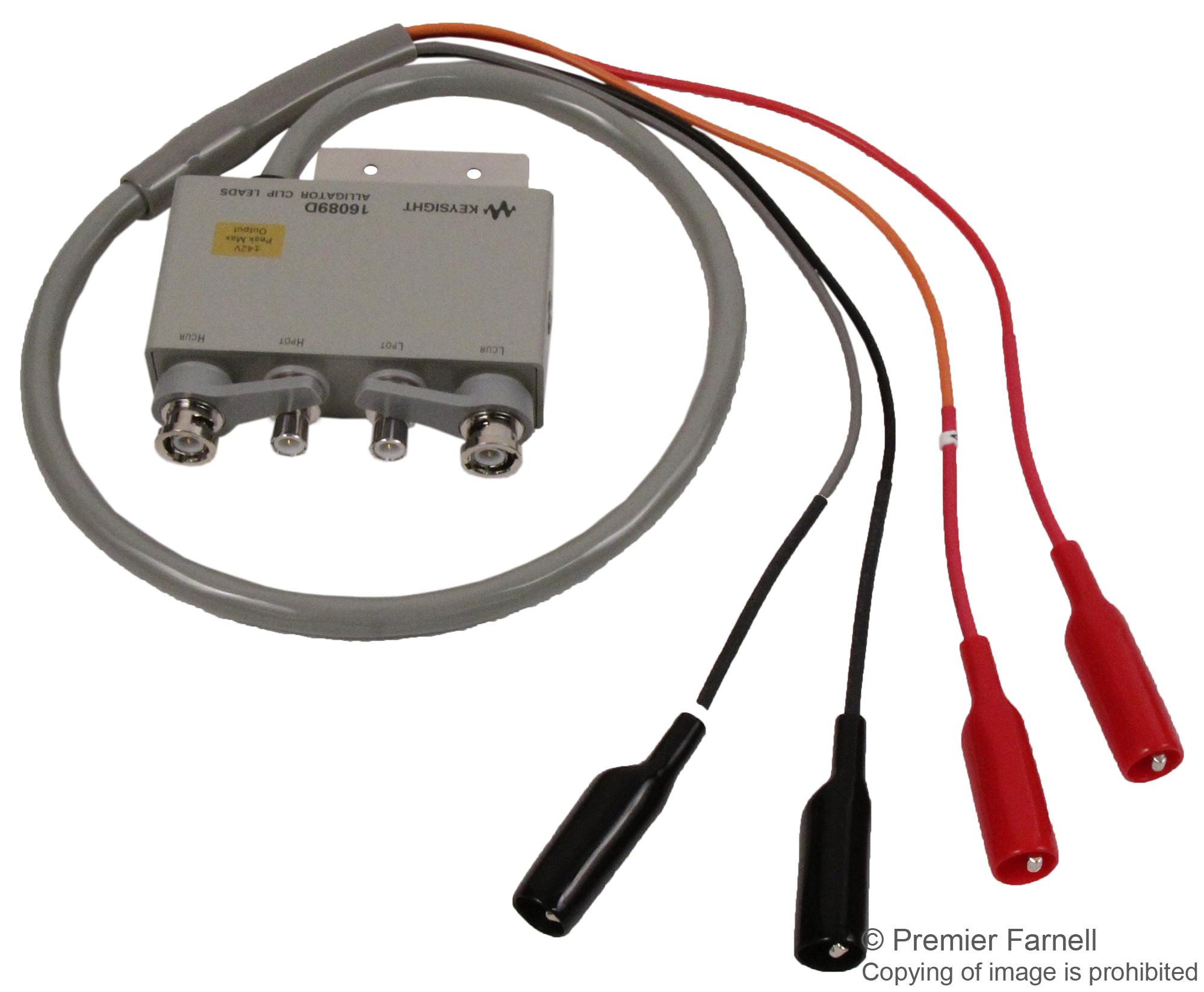 16089D - Keysight Technologies - Test Cable Assembly, Kelvin Alligator ...