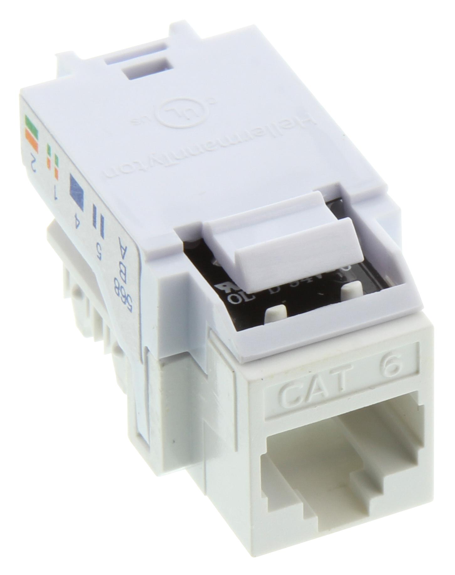 RJ45FC6W - Hellermanntyton - Modular Connector, RJ45 Jack, 1 x 1 (Port)