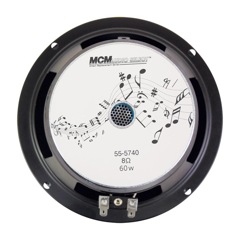 55-5740 - Mcm Audio Select - 6.5" Poly Cone Woofer with Rubber Surround