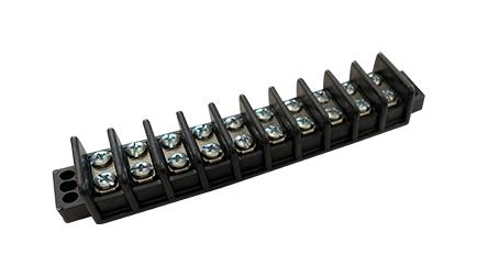89-210 - Ideal - Panel Mount Barrier Terminal Block, 2 Row, 10 Positions