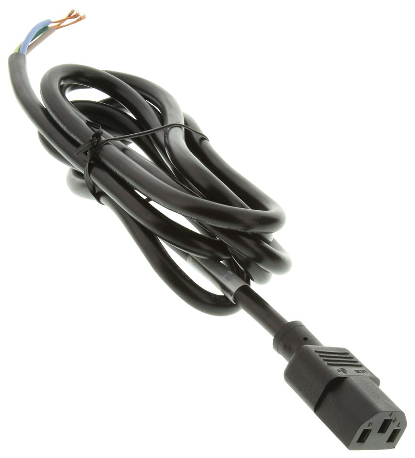 17518 10 B1 - Volex - Mains Power Cord, 18 AWG, IEC 60320 C13
