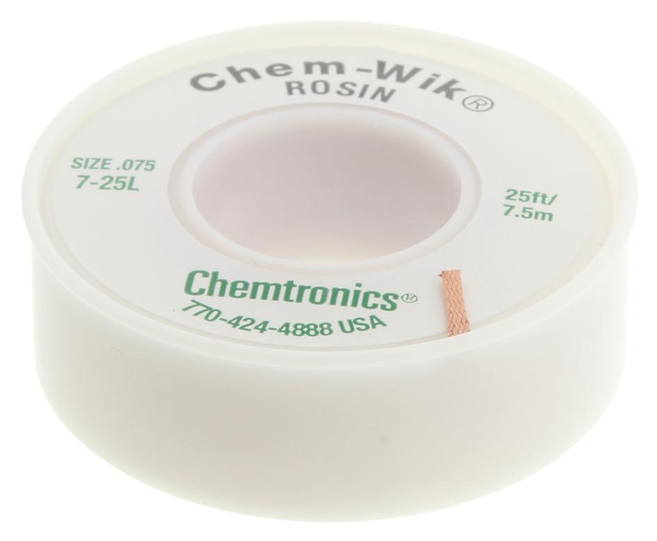 7-25L - Chemtronics - Desoldering Braid, Soder-Wick®, Rosin