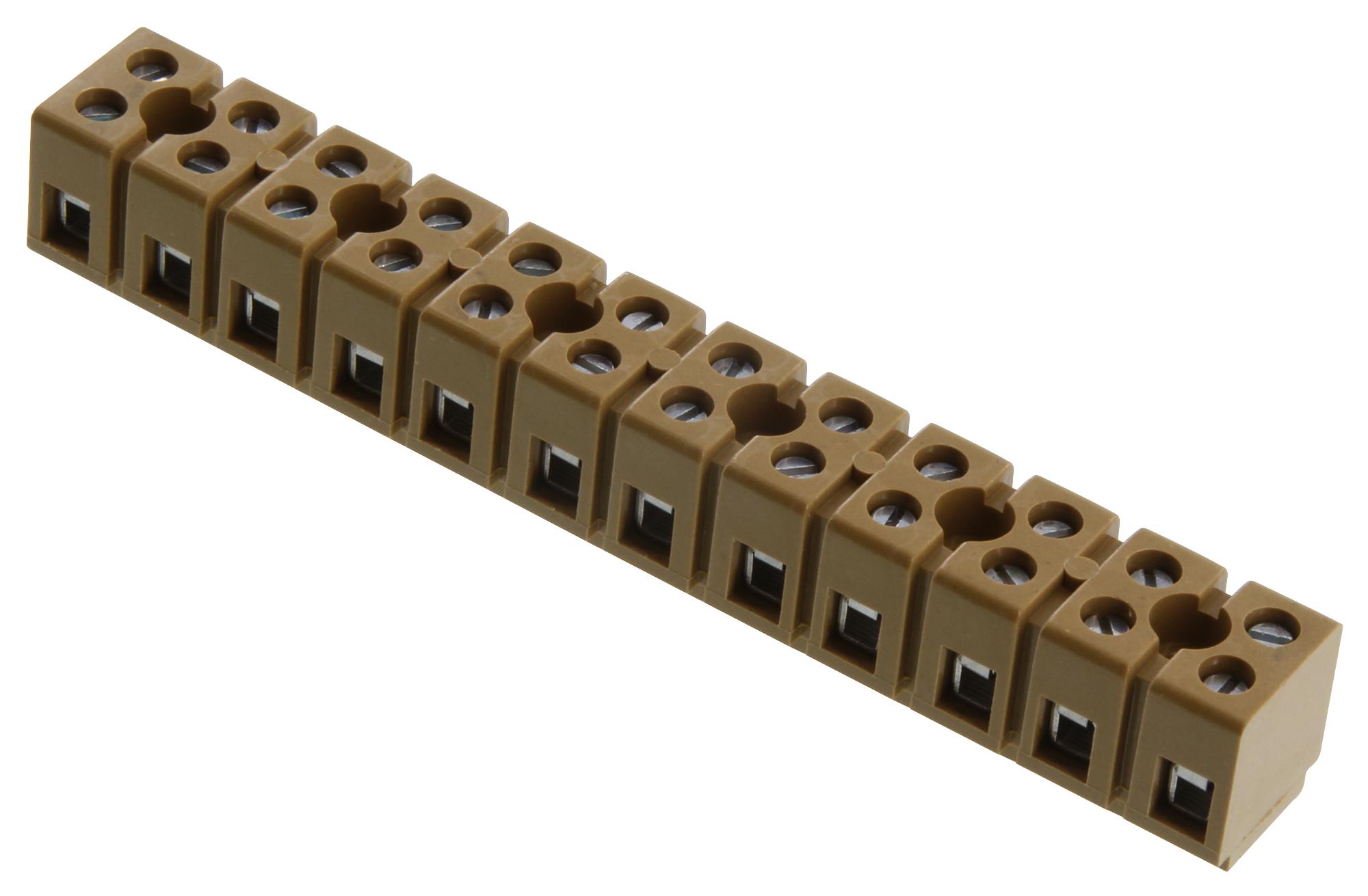 0243520000 - Weidmuller - Panel Mount Barrier Terminal Block, 2 Row, 24 ...