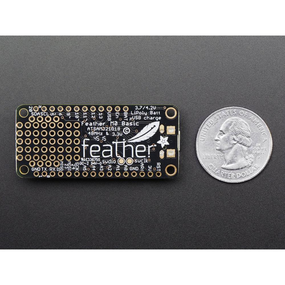 2772 - Adafruit - Development Board, AdaFruit Feather Basic M0, ATSAMD21G18