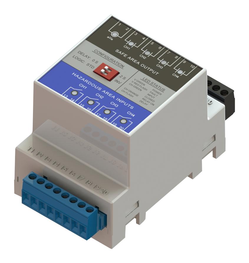 ISDUR4 - Macromatic Controls - Safety Relay, 4-ch, 132 VAC