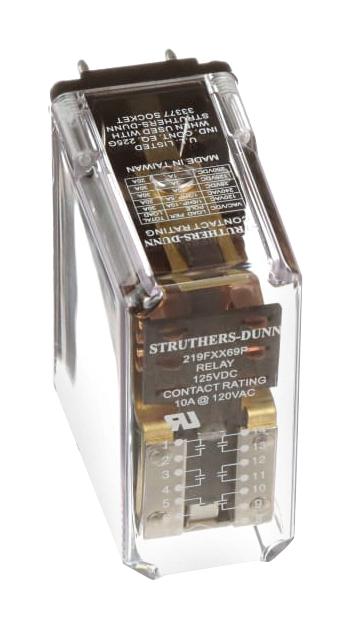 219FXX69P-125VDC - Struthers-dunn - Power Relay, 6PST-NO, 125 VDC