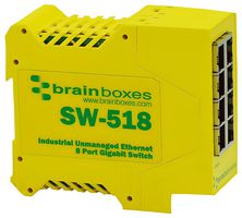 SW-518 BRAINBOXES, ENET SWITCH, 10/100MBPS 1GBPS, RJ45X8 ROHS COMPLIANT: YES | Newark Electronics