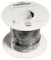 1550 BK005 ALPHA WIRE, Wire, Hook Up MIL-W-76B Type MW, PVC, Black, 24 ...