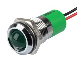 Q14P3CXXG24E APEM, LED Panel Mount Indicator, Green, 24 VDC | Newark ...