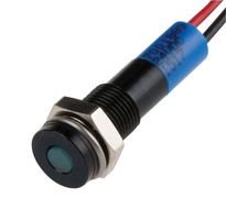 Q6F3BXXB24E APEM, LED Panel Mount Indicator, Blue, 24 VDC, 6 mm, 20 mA ...
