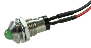 MPC5GDW12.0 BIVAR, LED Panel Mount Indicator, Green, 2.1 VDC | Newark ...