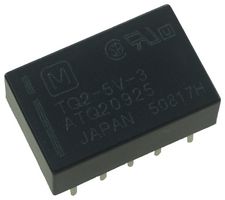 TQ2-5V-3 PANASONIC, Signal Relay, 5 VDC, DPDT, 1 A, TQ Series, Through ...