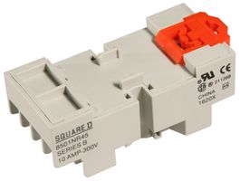 8501NR45 SQUARE D BY SCHNEIDER ELECTRIC, Relay Socket, DIN Rail, Panel ...
