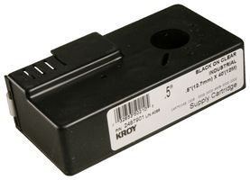 2487901 KROY, Label Printer Tape, Self-Adhesive, Black on Transparent ...