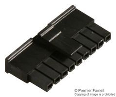 43645-0900 - Molex - Connector Housing, Single Row, Micro-Fit 3.0 43645 Series