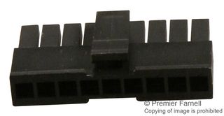 43645-0900 - Molex - Connector Housing, Single Row, Micro-Fit 3.0 43645 Series