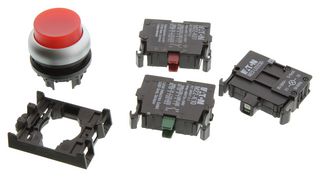M22-DLH-R/K11/230-R EATON MOELLER, Industrial Pushbutton Switch, RMQ-Titan M22 Series, 22.5 mm ...