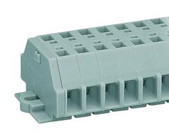 261-110 WAGO, DIN Rail Mount Terminal Block, 20 Positions, 28 AWG ...