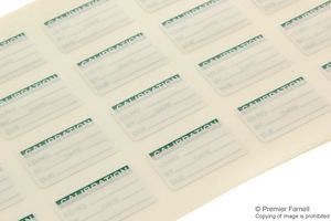 QCC311GR - Te Connectivity - Label, Self Laminating, 25.4 mm