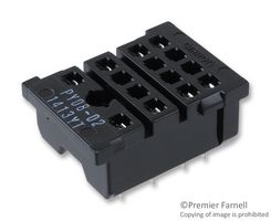 PY08-02 OMRON INDUSTRIAL AUTOMATION, Relay Socket, Through Hole ...